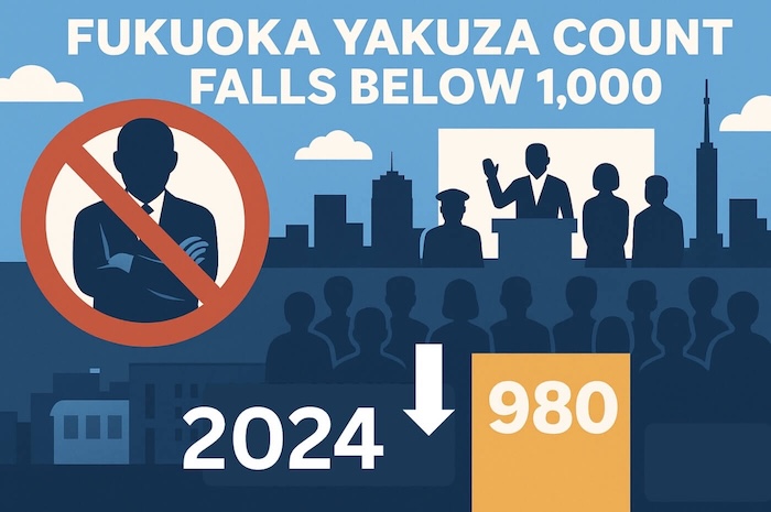 Fukuoka Yakuza Count Falls Below 1,000 | Fukuoka Now